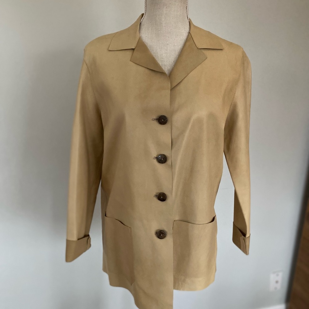 Nigel Preston Soft Tan Italian Made Leather Jacket - Gem